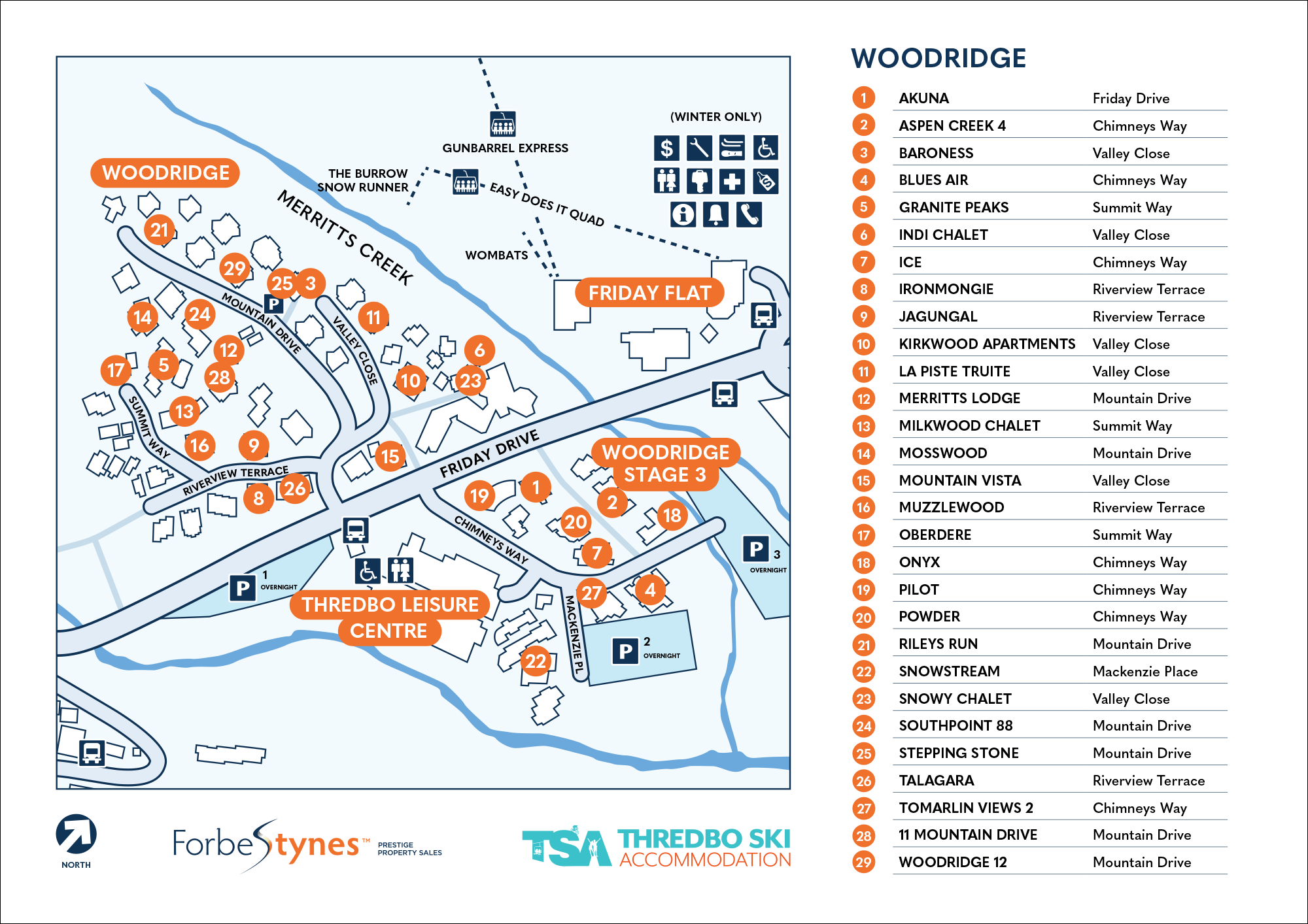 Thredbo Village Property Maps - Thredbo Accommodation | Snowy Mountains ...